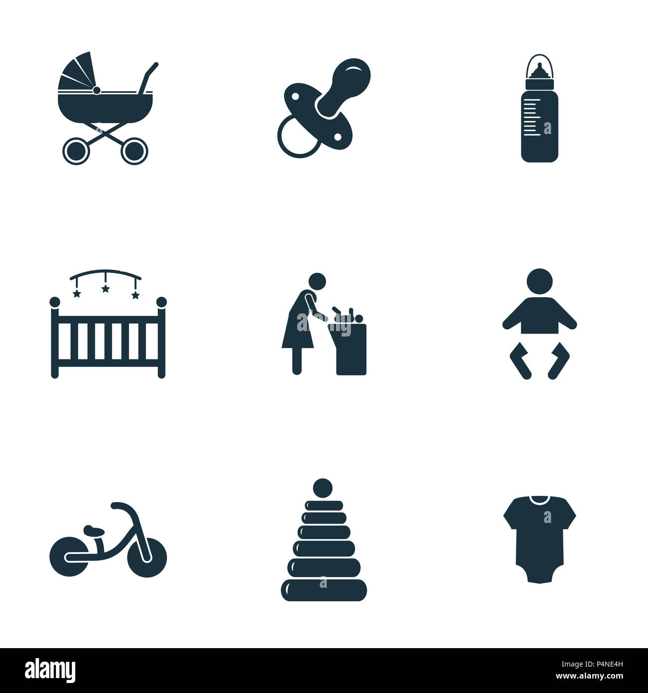 Baby bottle milk silhouette hi-res stock photography and images - Alamy