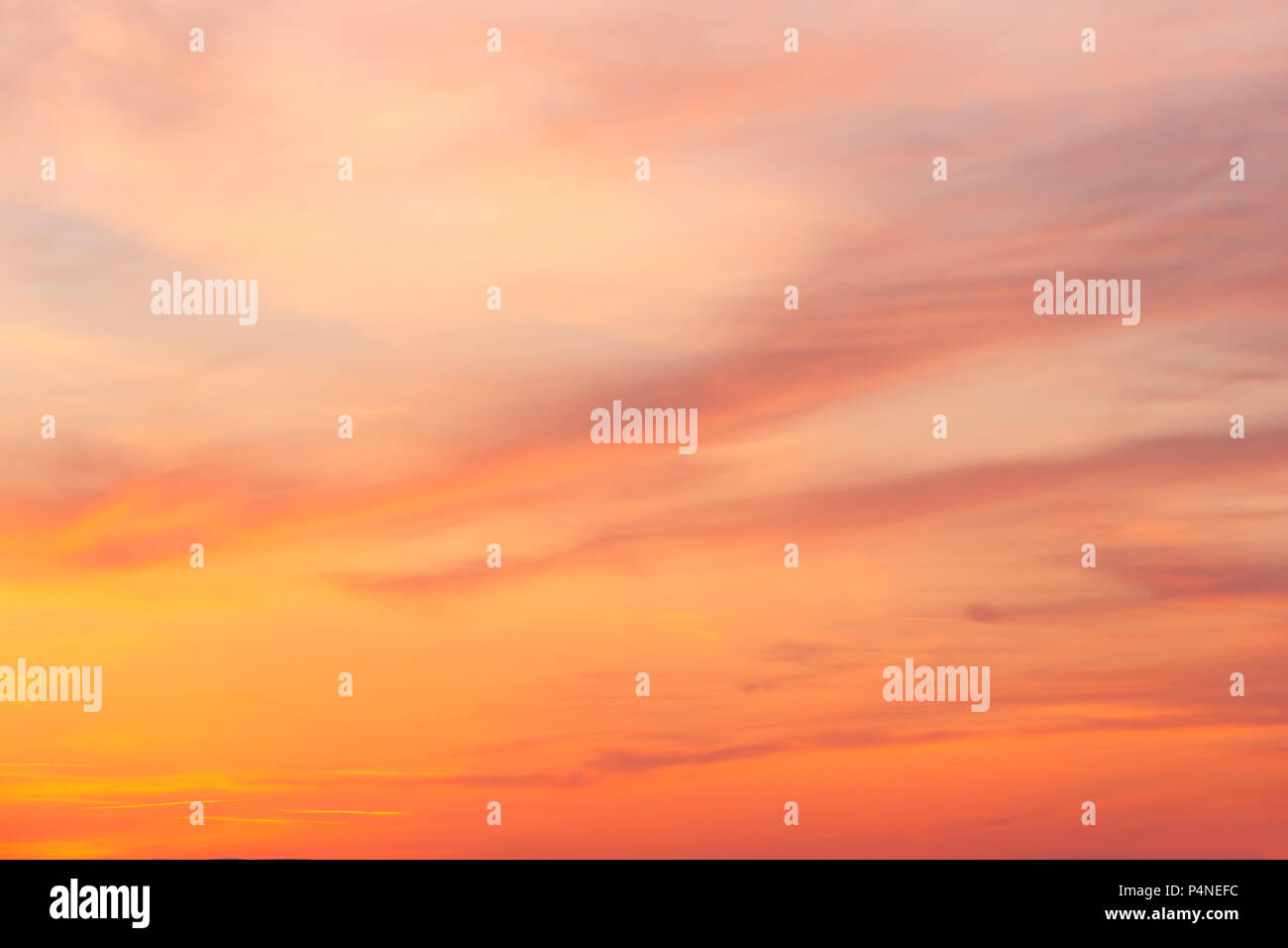 Colorful yellow and purple sunset sky (nature background Stock Photo ...