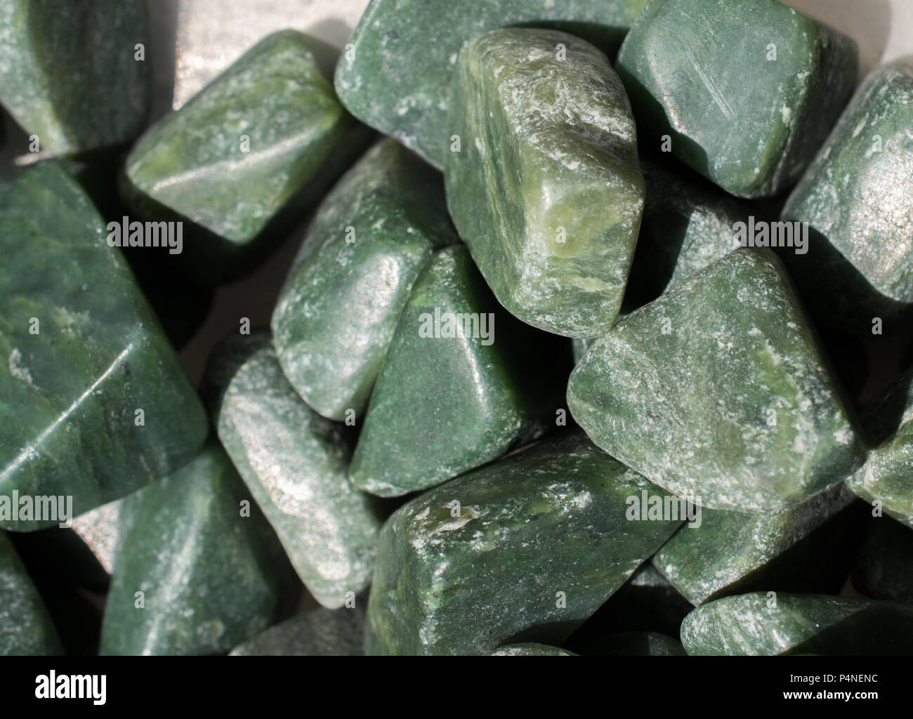jade gem stone as natural mineral rock specimen Stock Photo - Alamy