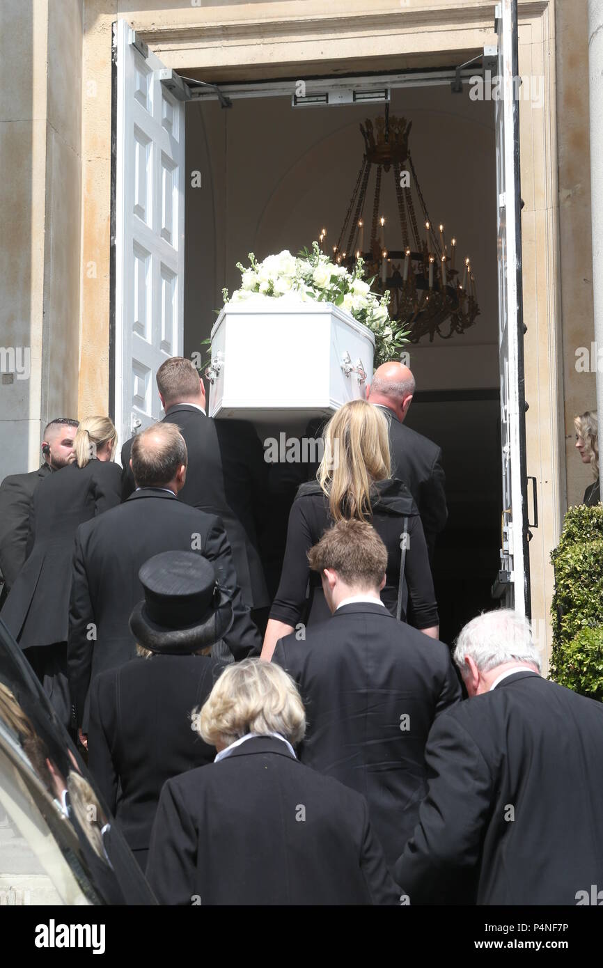 The funeral of Dale Winton at The Old Church in Marylebone, London ...