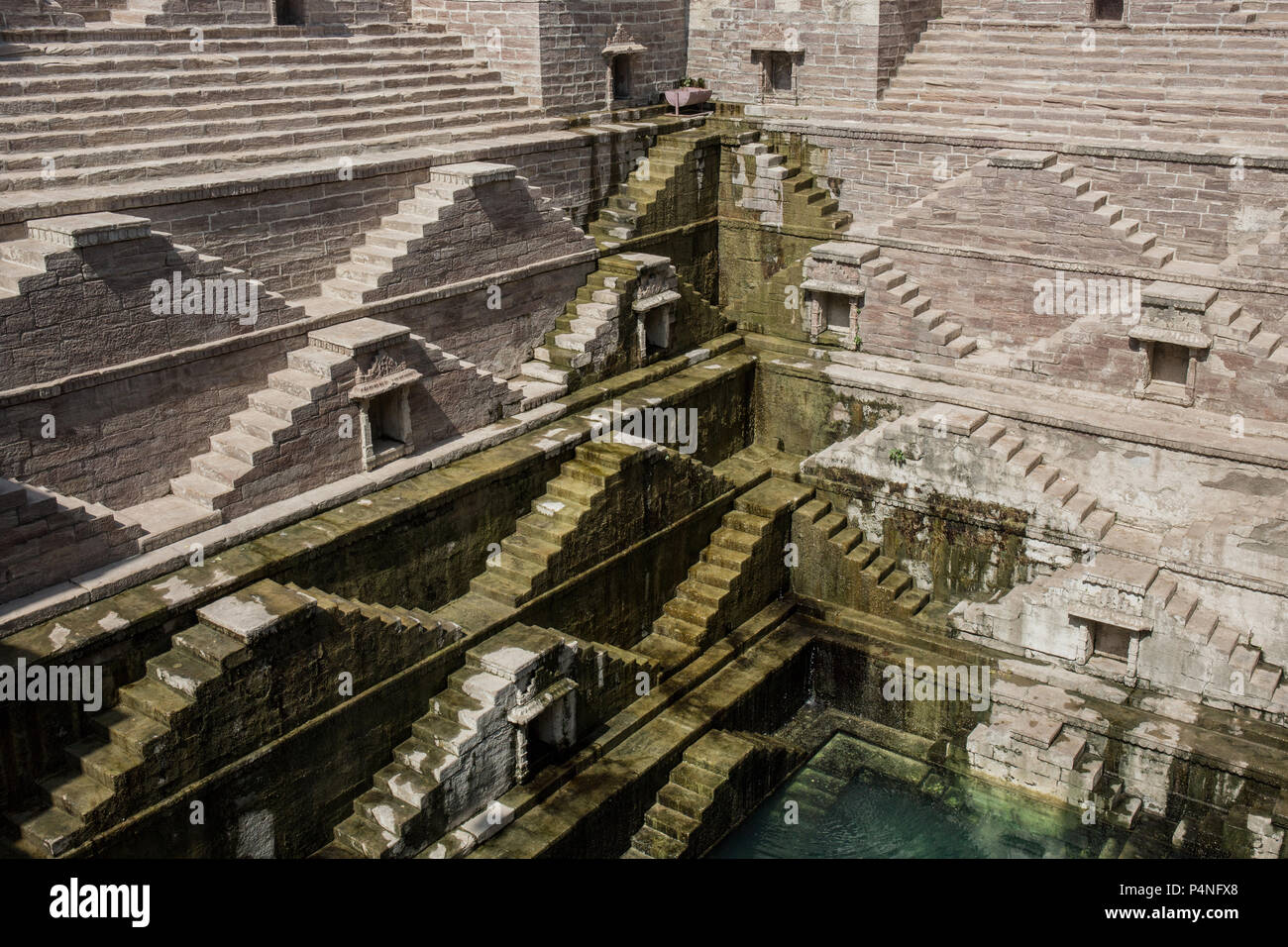 The Step Well - Toorji Ka Jhalara. Local sight. Symmetry steps ...