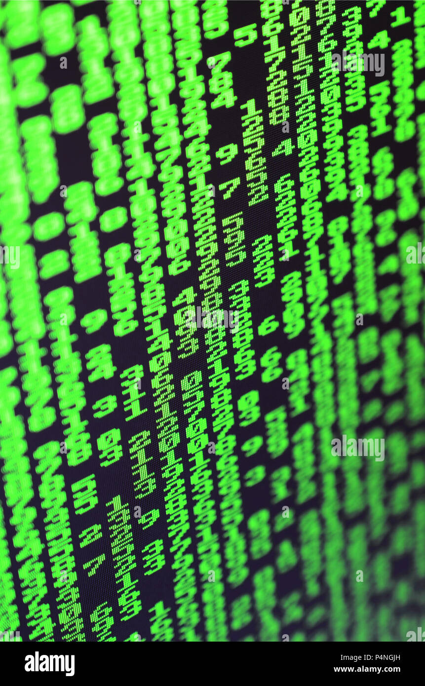 Macro Of Password Selection On The Monitor Of The Office Computer The