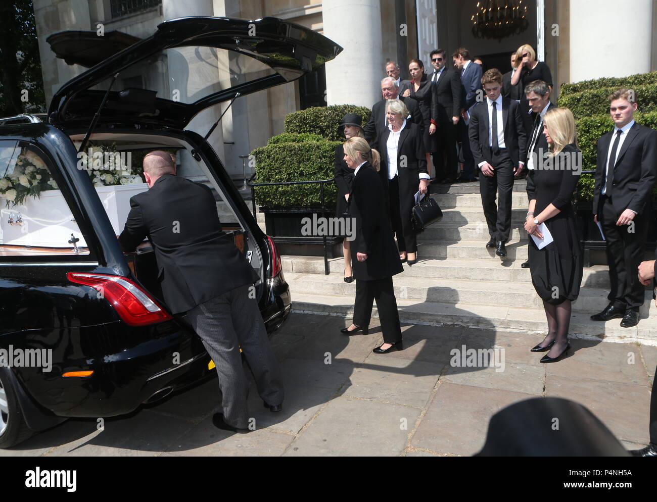 The funeral of Dale Winton at The Old Church in Marylebone, London ...