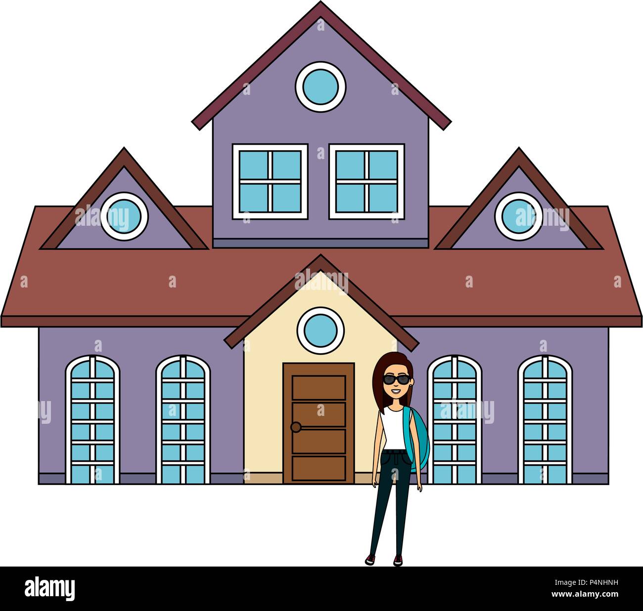 Village woman smile Stock Vector Images - Alamy