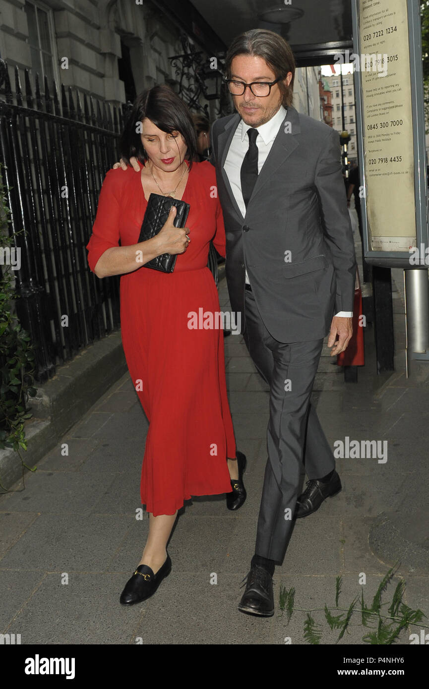 Celebrities attend Annabel's x Dior dinner Featuring: Sadie Frost ...