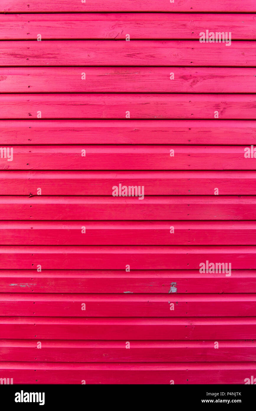 Section of red wood panelling from a seaside beach hut. Perfect as a ...