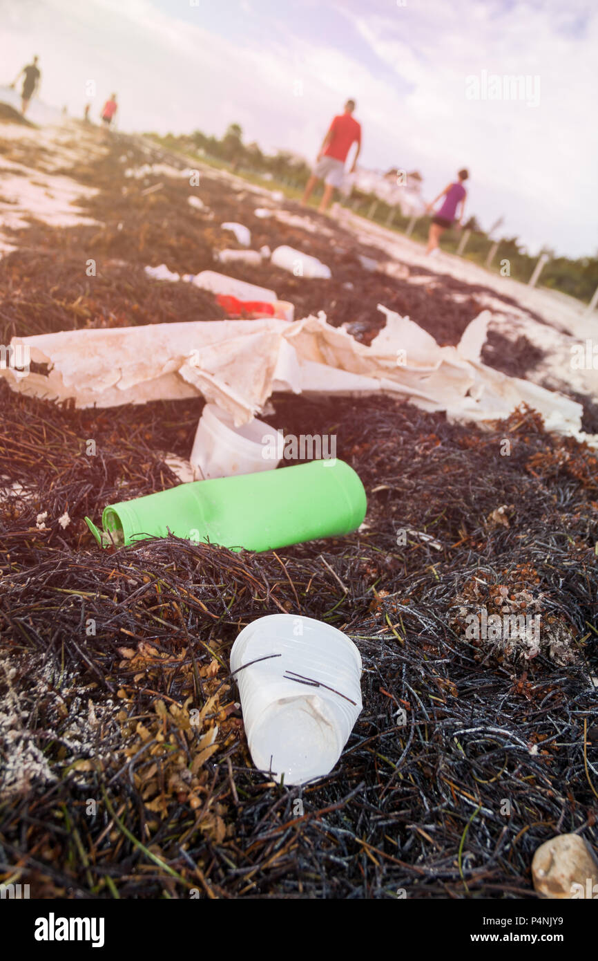 Caribbean plastic pollution hi-res stock photography and images - Alamy
