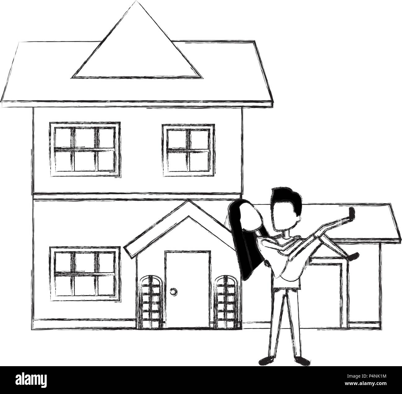 Standing front outside Cut Out Stock Images & Pictures - Alamy