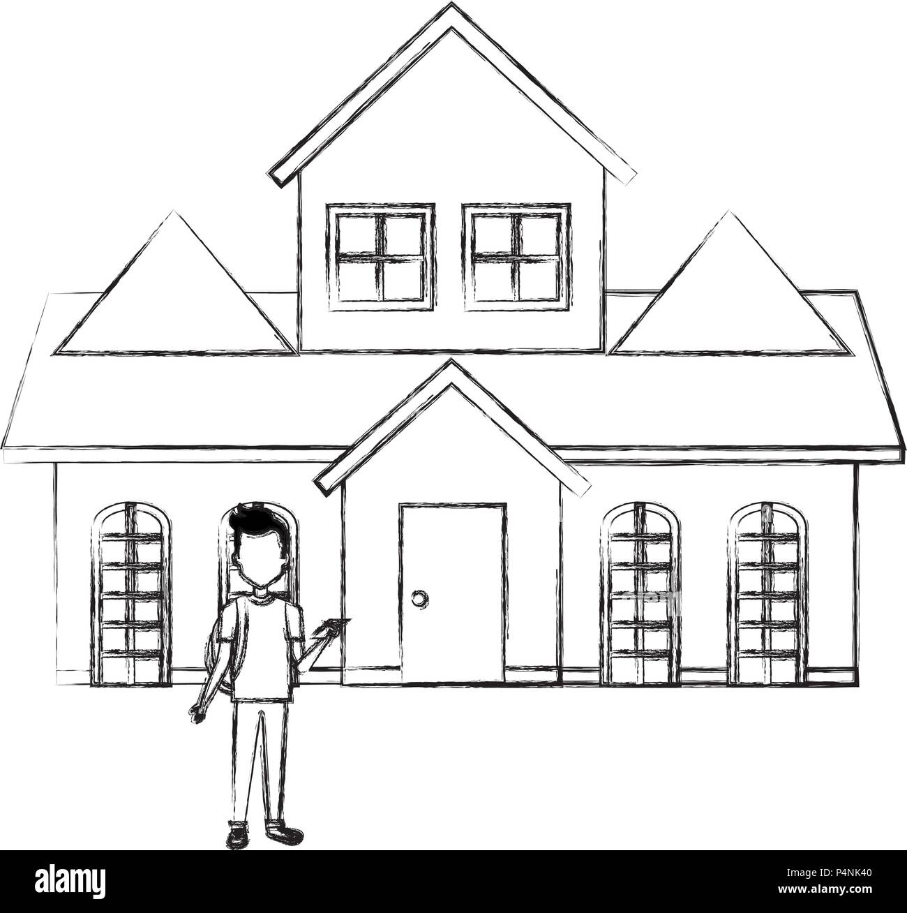 Outside Apartment Drawing