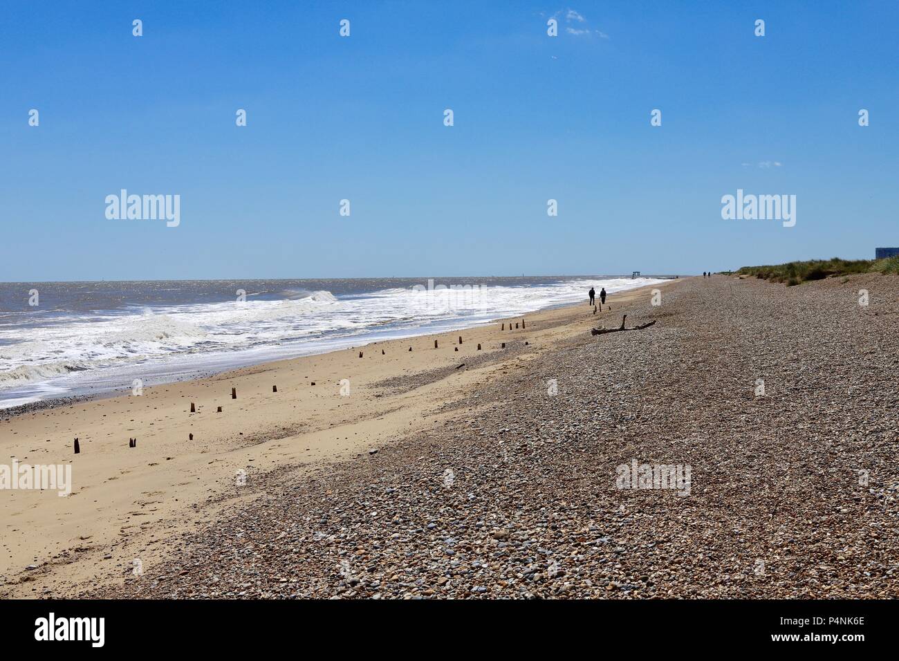 The sandy beach at Dunwich Heath in Suffolk Stock Photo - Alamy