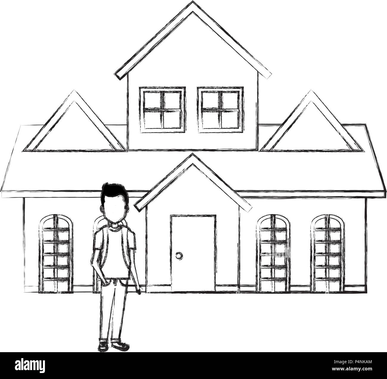 Outside Apartment Drawing