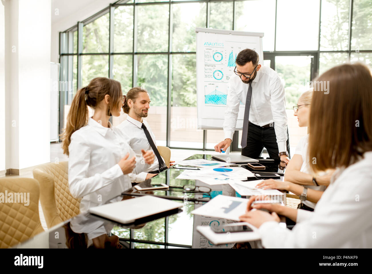 Business people during a conference indoors Stock Photo - Alamy
