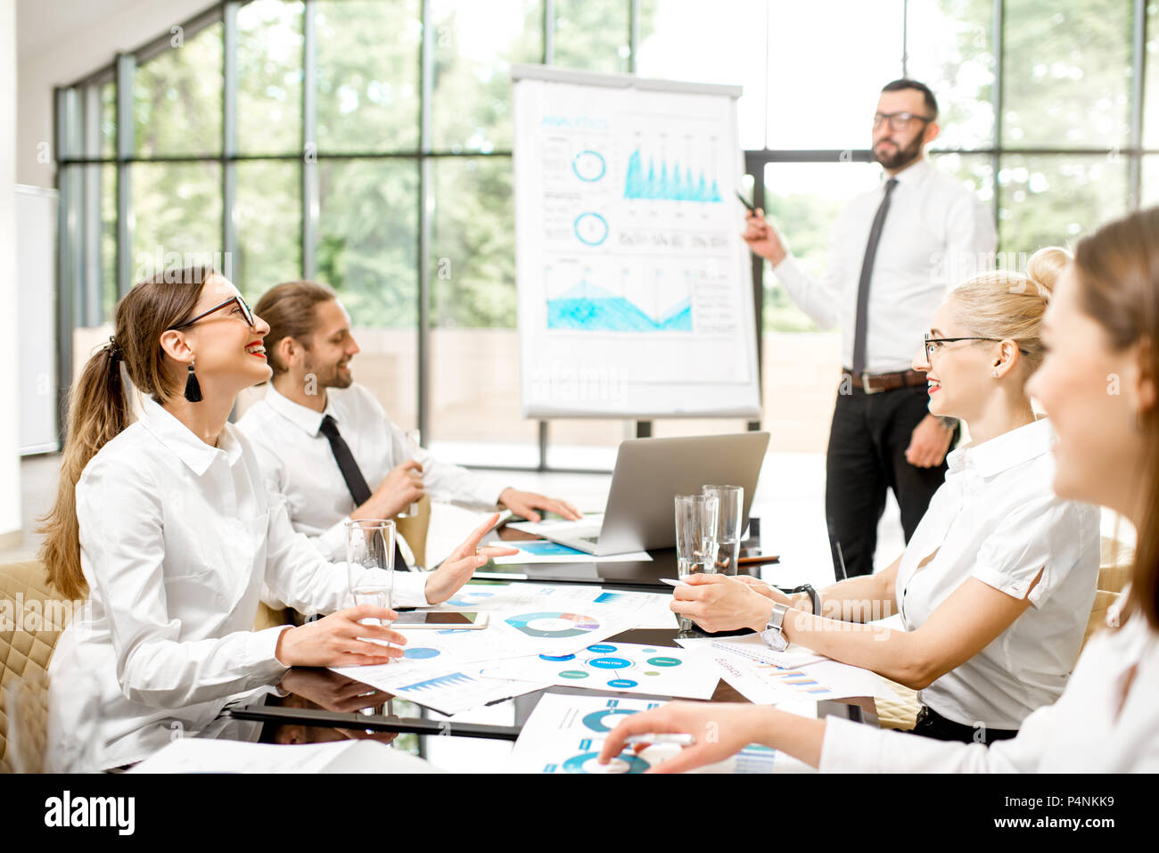 Business people during a conference indoors Stock Photo - Alamy