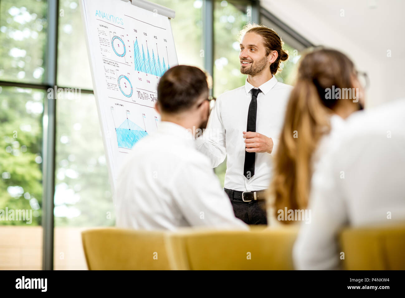 Business people during a conference indoors Stock Photo - Alamy