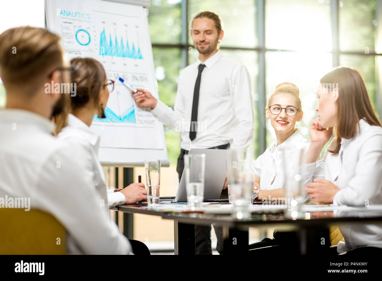 Business people during a conference indoors Stock Photo - Alamy