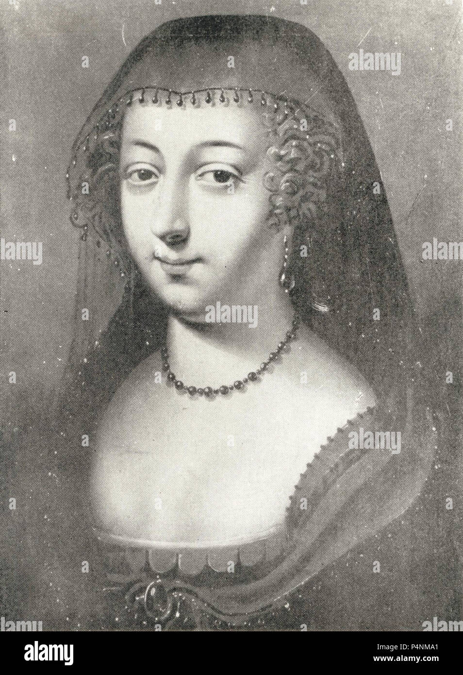 1660s Oil on oak board portrait (now lost) of Maria Francisca of Savoy ...