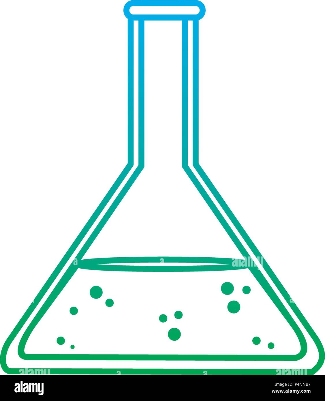 degraded line lab erlenmeyer chemical science experiment vector ...