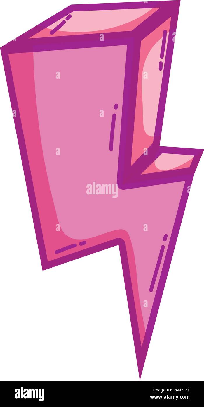 nature electric thunder danger weather vector illustration Stock Vector ...