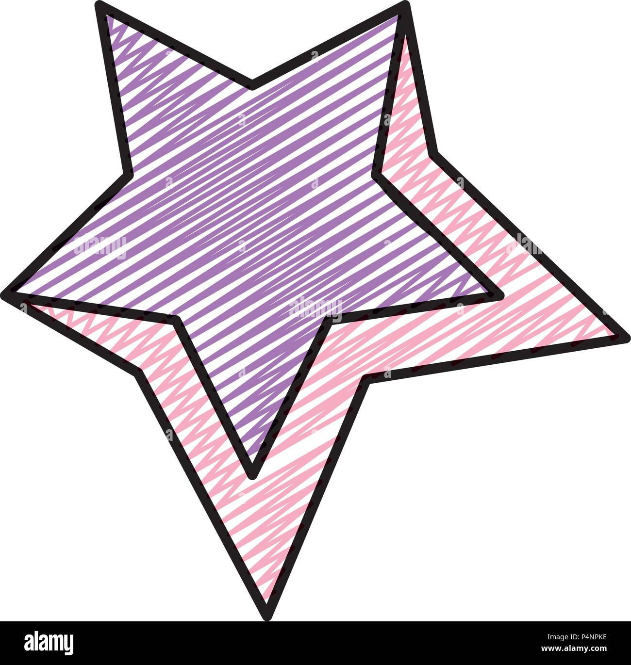 doodle sparkly star pop art design vector illustration Stock Vector ...