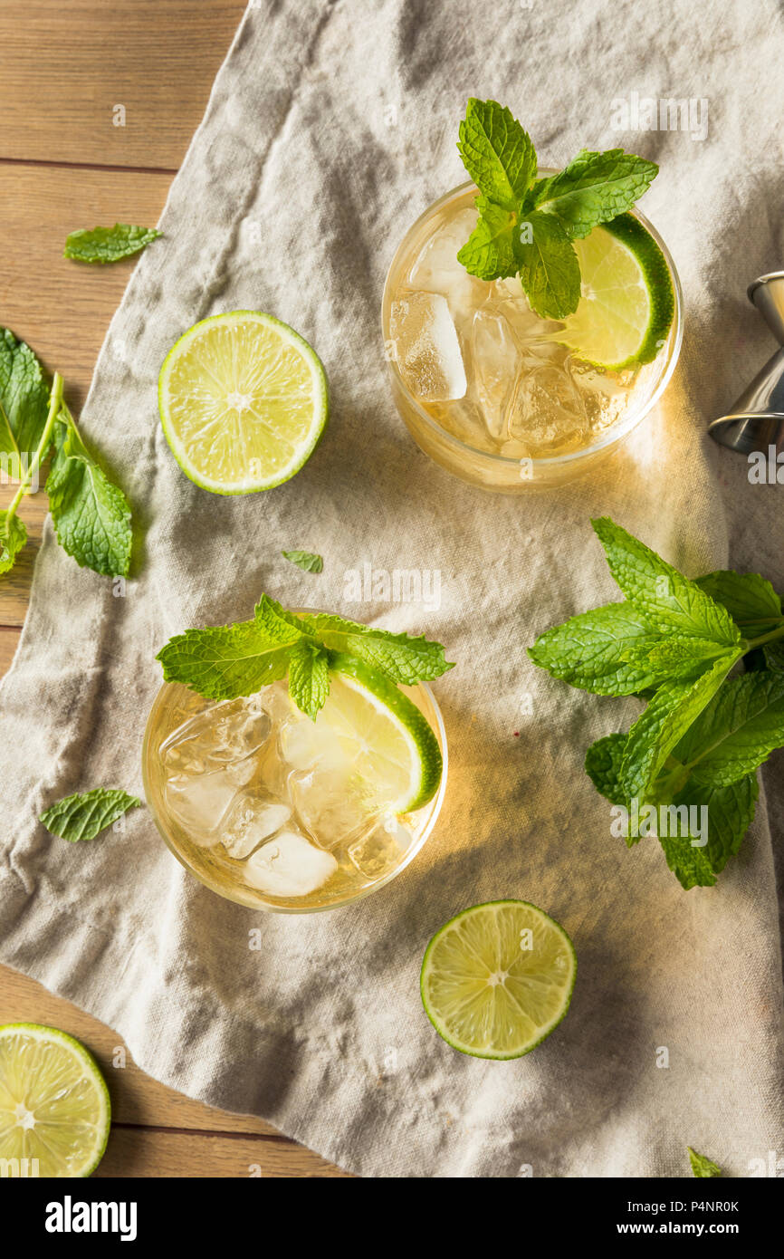 Homemade Moscow Mule with Ginger and Lime in a Regular Glass Stock ...