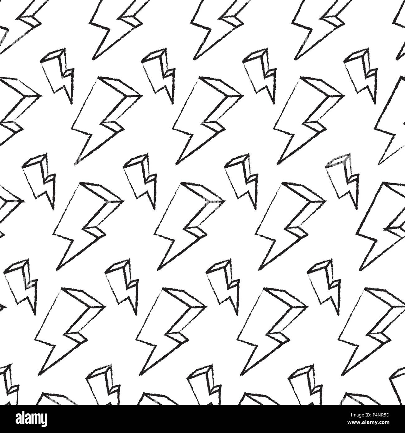 grunge cute thunder ray weather background vector illustration Stock ...