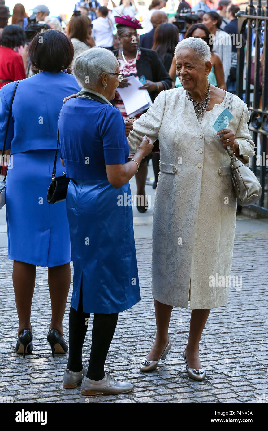 London, UK. 22nd June 2018. Families and friends of the Windrush ...