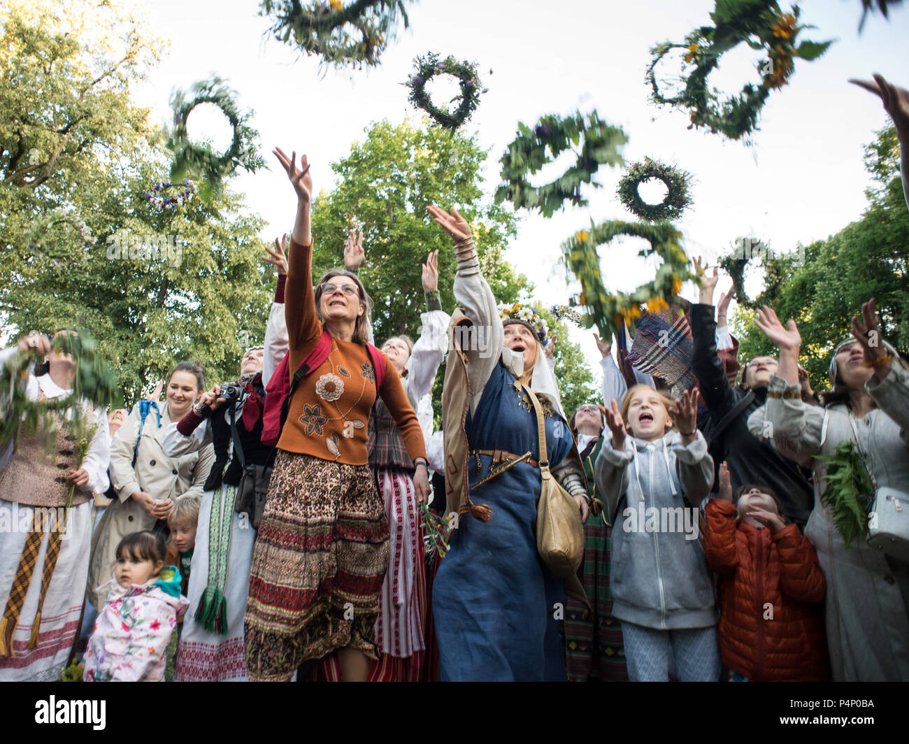 Vilnius, Lithuania. 22nd June, 2018. People participate in a ...