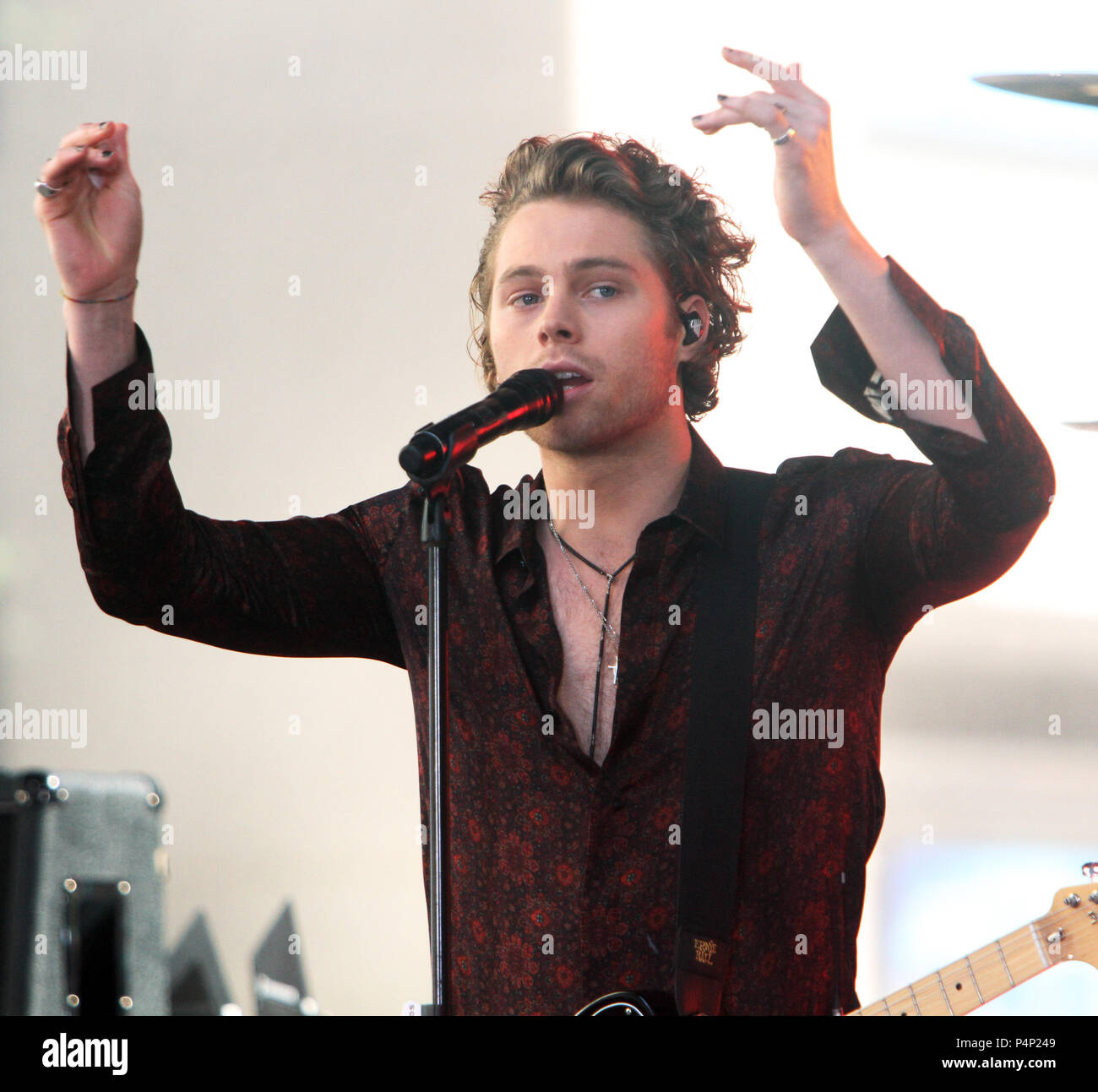 NEW YORK, NY June 22, 2018:Luke Hemmings of 5 Seconds Of Summer ...