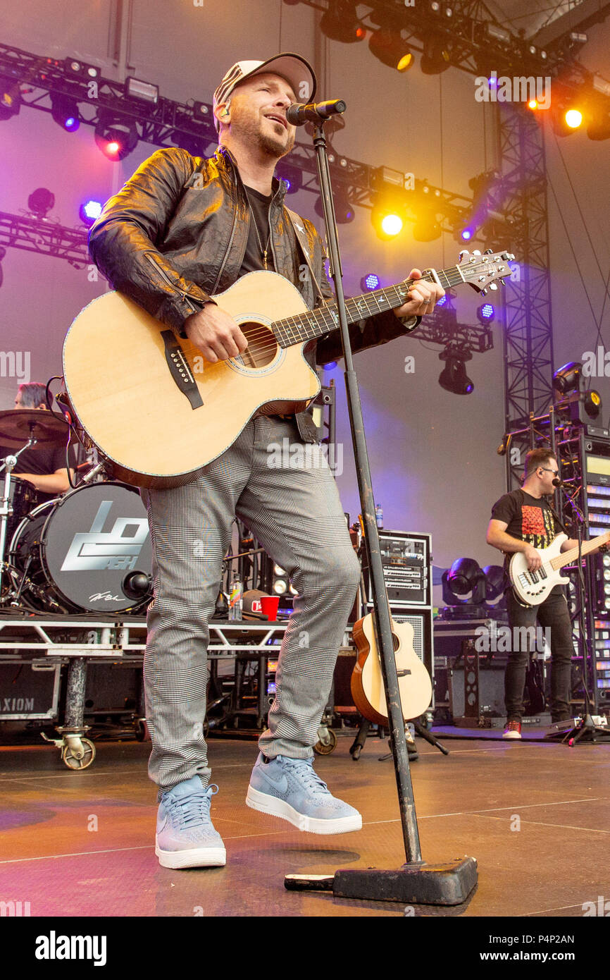Chicago, Illinois, USA. 22nd June, 2018. CHRIS LUCAS of LoCash during ...