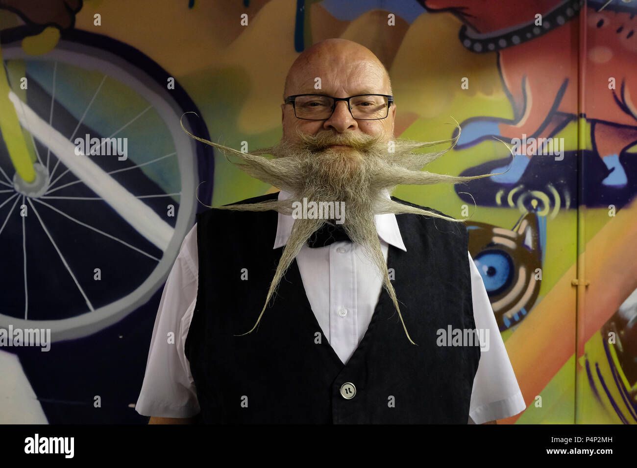 Long mustache competition hi-res stock photography and images - Alamy