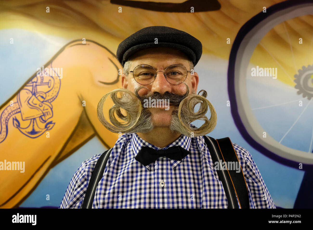 Herve Diebolt French contestant of the 'Open European Beard And ...