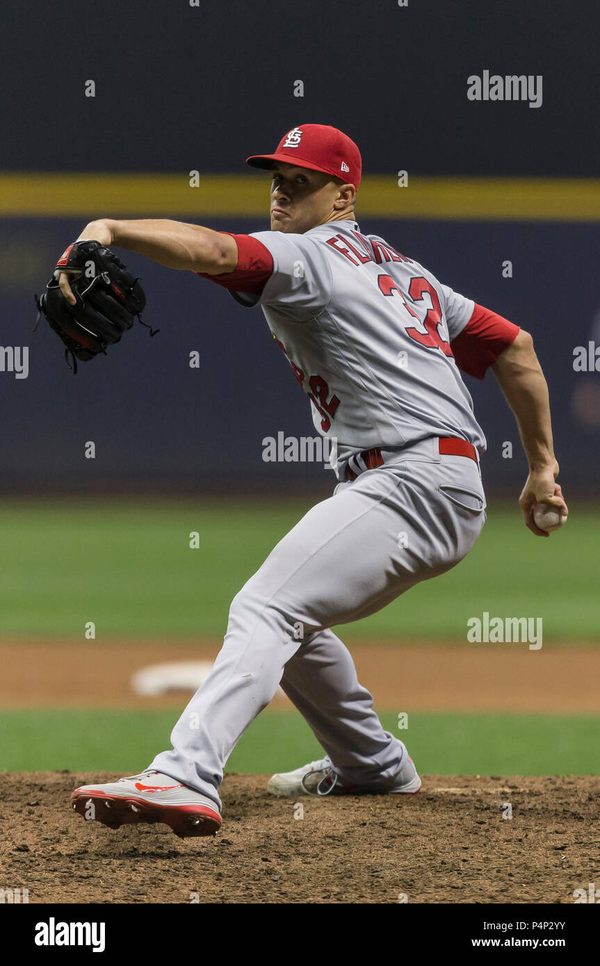 Milwaukee, WI, USA. 22nd June, 2018. St. Louis Cardinals starting ...