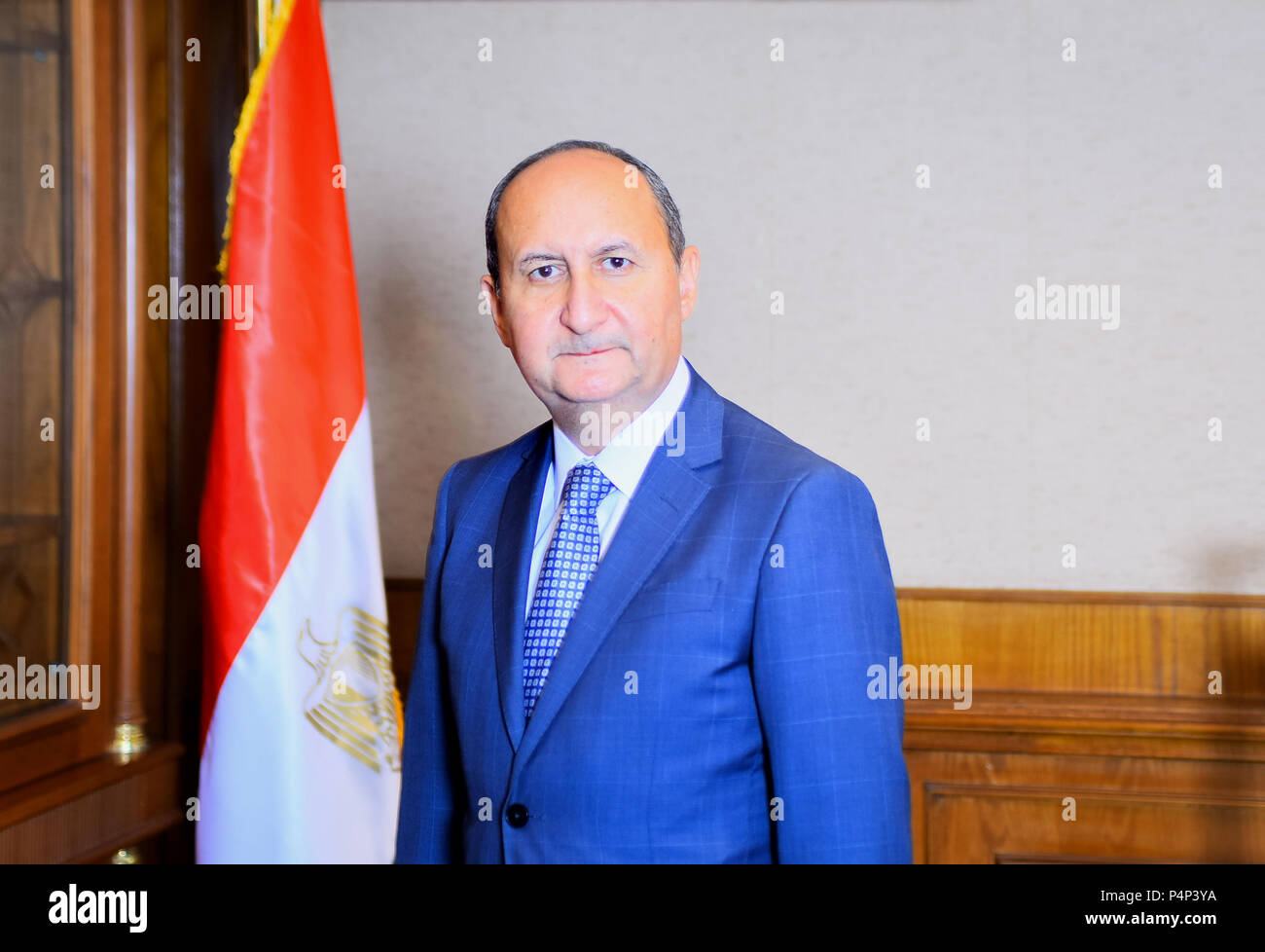 Cairo, Egypt. 20th June, 2018. Newly Egyptian Minister of Trade and ...