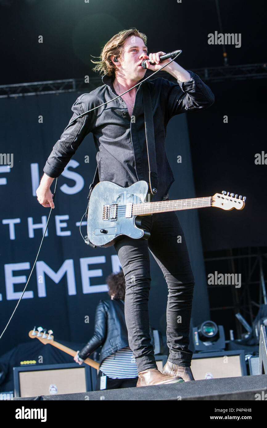 Milan Italy. 22 June 2018. The Welsh rock band CATFISH AND THE ...