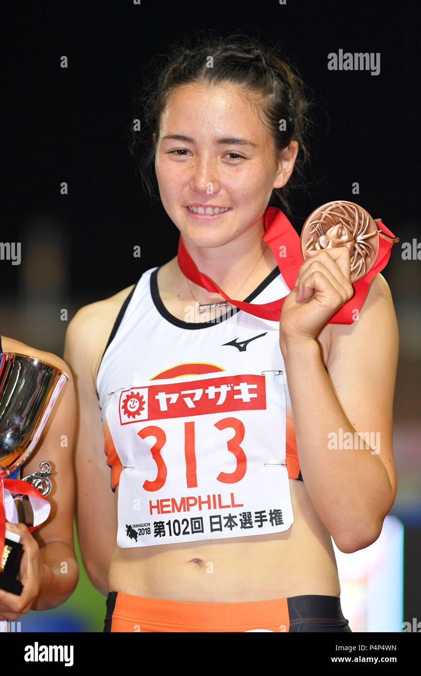 Ishin Me-Life Stadium, Yamaguchi, Japan. 22nd June, 2018. Meg Hemphill ...