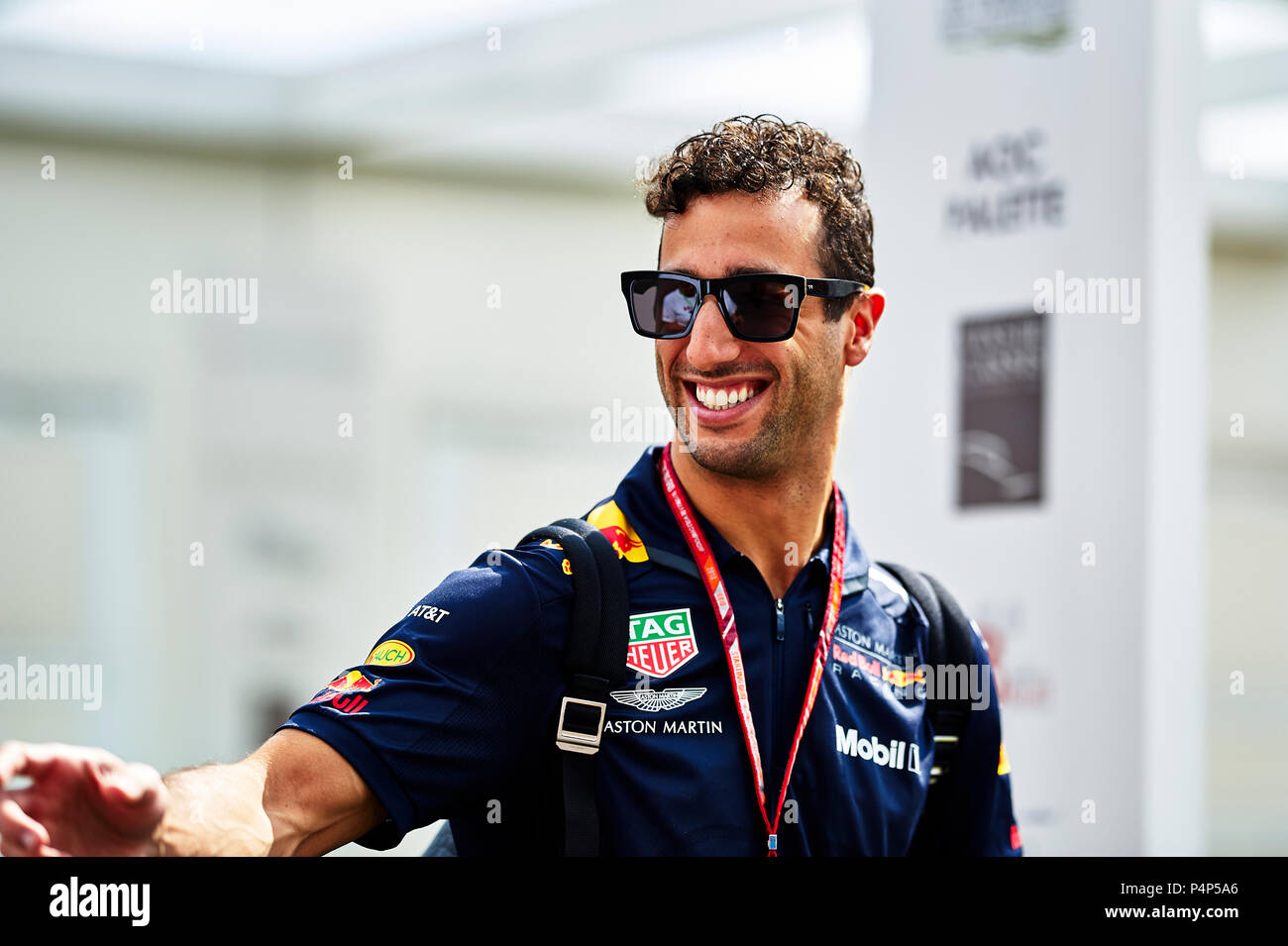Le Castellet, France 23rd June, 2018. Daniel Ricciardo of the Red Bull ...