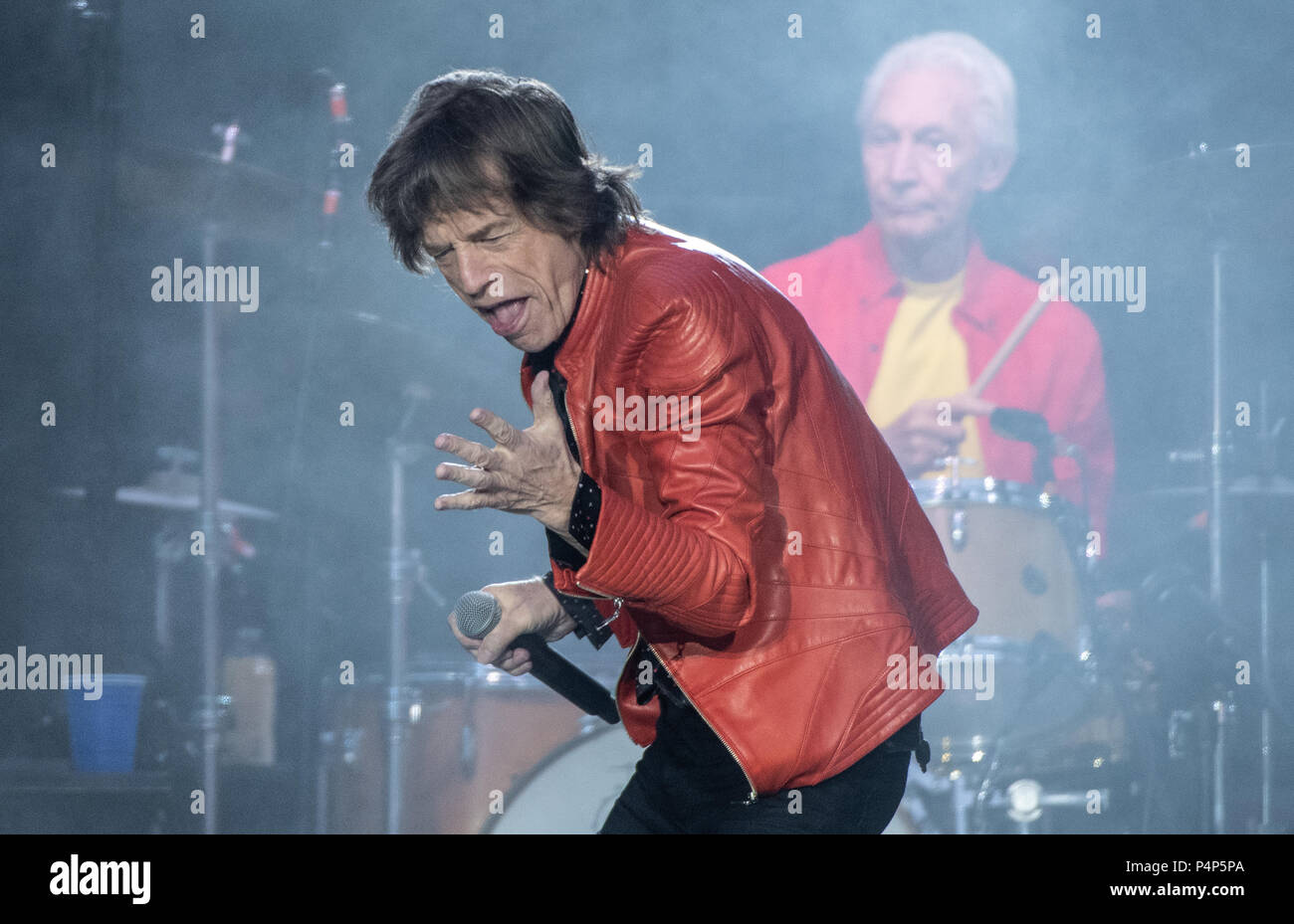 Berlin, Germany. 22nd June, 2018. Mick Jagger of the Rolling Stones ...