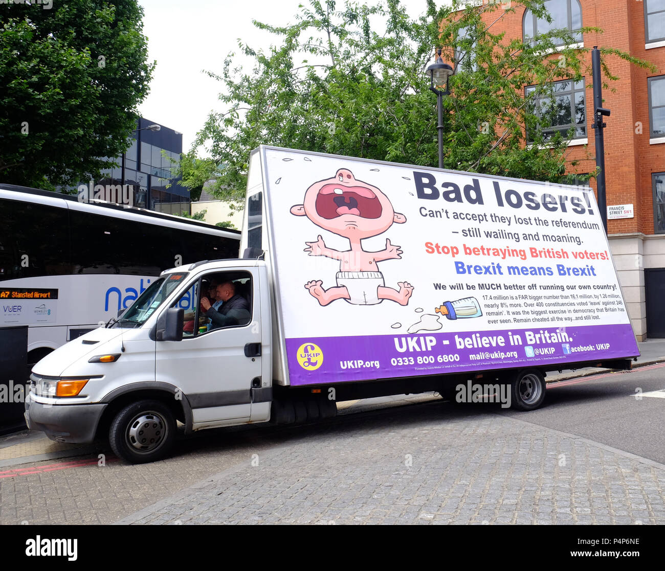 London, UK. 23rd June 2018. Anniversary of Brexit vote is marked by ...