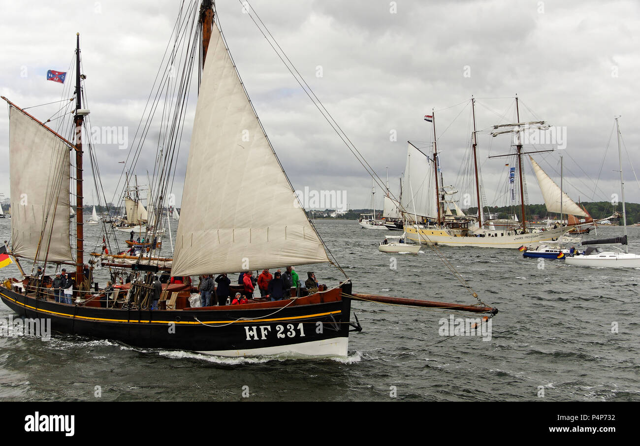 Kiel, Germany. 23rd June, 2018. Impressions of the Tall Ship Parade ...