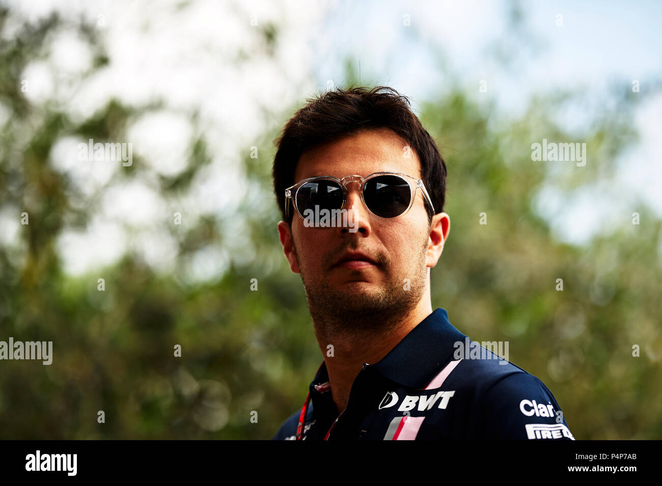 Le Castellet, France 23rd June, 2018. Sergio Pérez of the Force India ...
