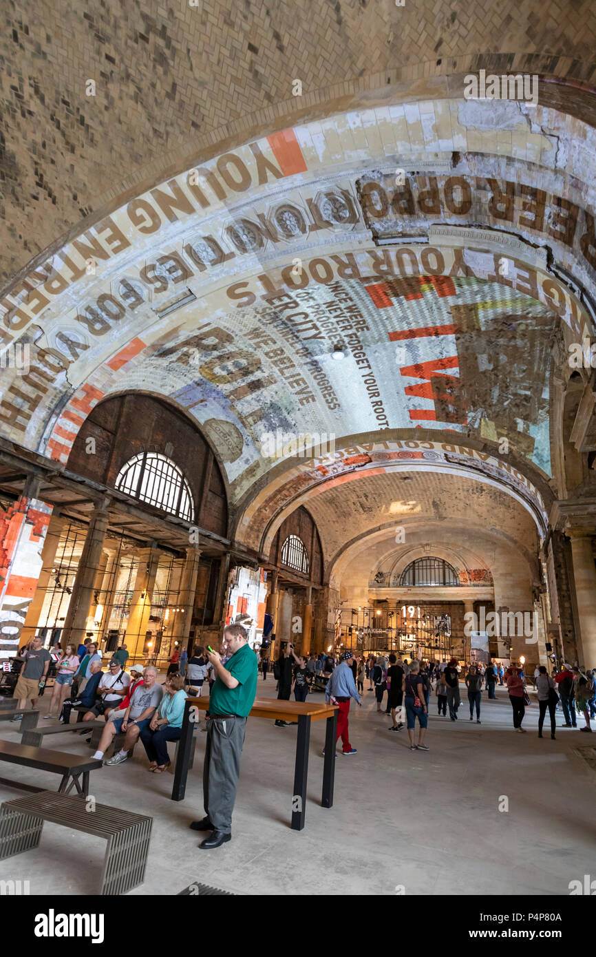 Detroit, Michigan USA - 22 June 2018 - After purchasing the neglected ...