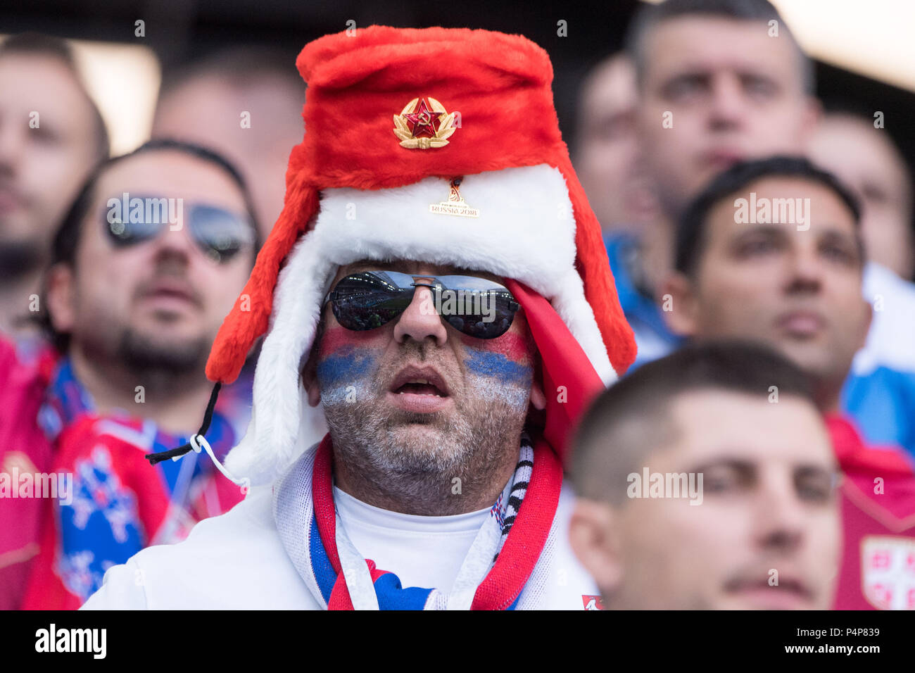 Serbian fans serbia hi-res stock photography and images - Alamy