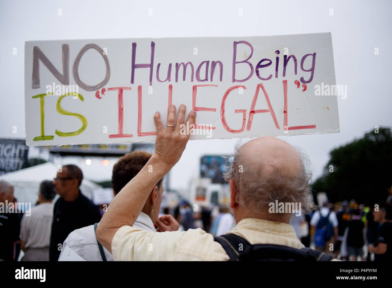 Washington, DC, USA. 23rd June, 2018. Attendees gather at the Stand ...