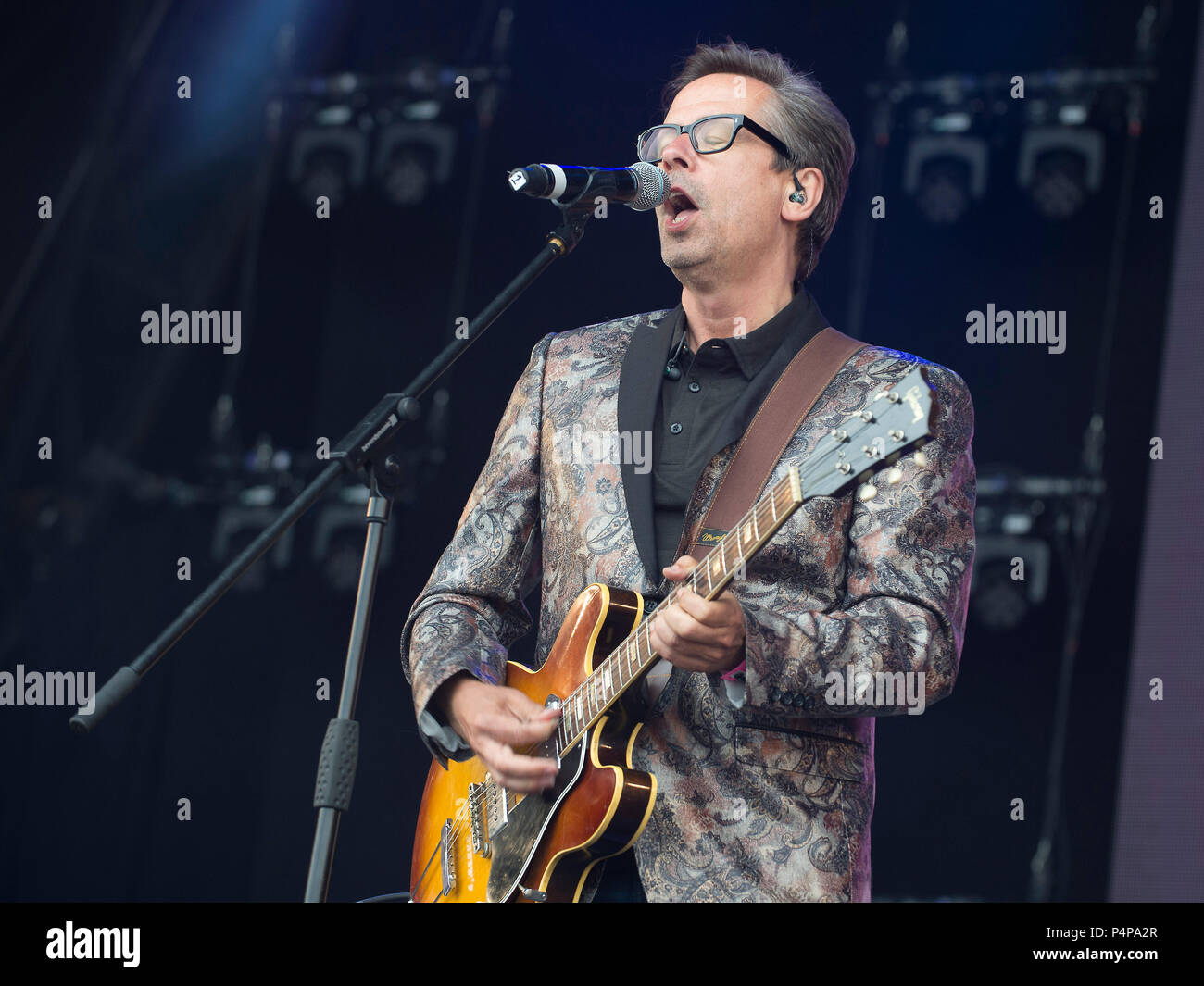 Edinburgh, UK. 23rd June 2018. Nick Heyward in concert at Lets Rock ...
