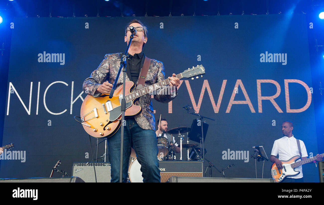 Edinburgh, UK. 23rd June 2018. Nick Heyward in concert at Lets Rock ...