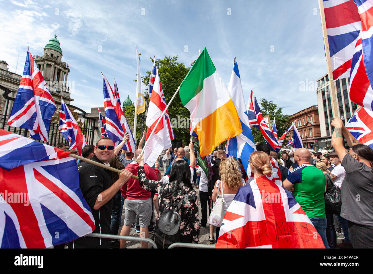Union jack and bunting belfast hi-res stock photography and images - Alamy