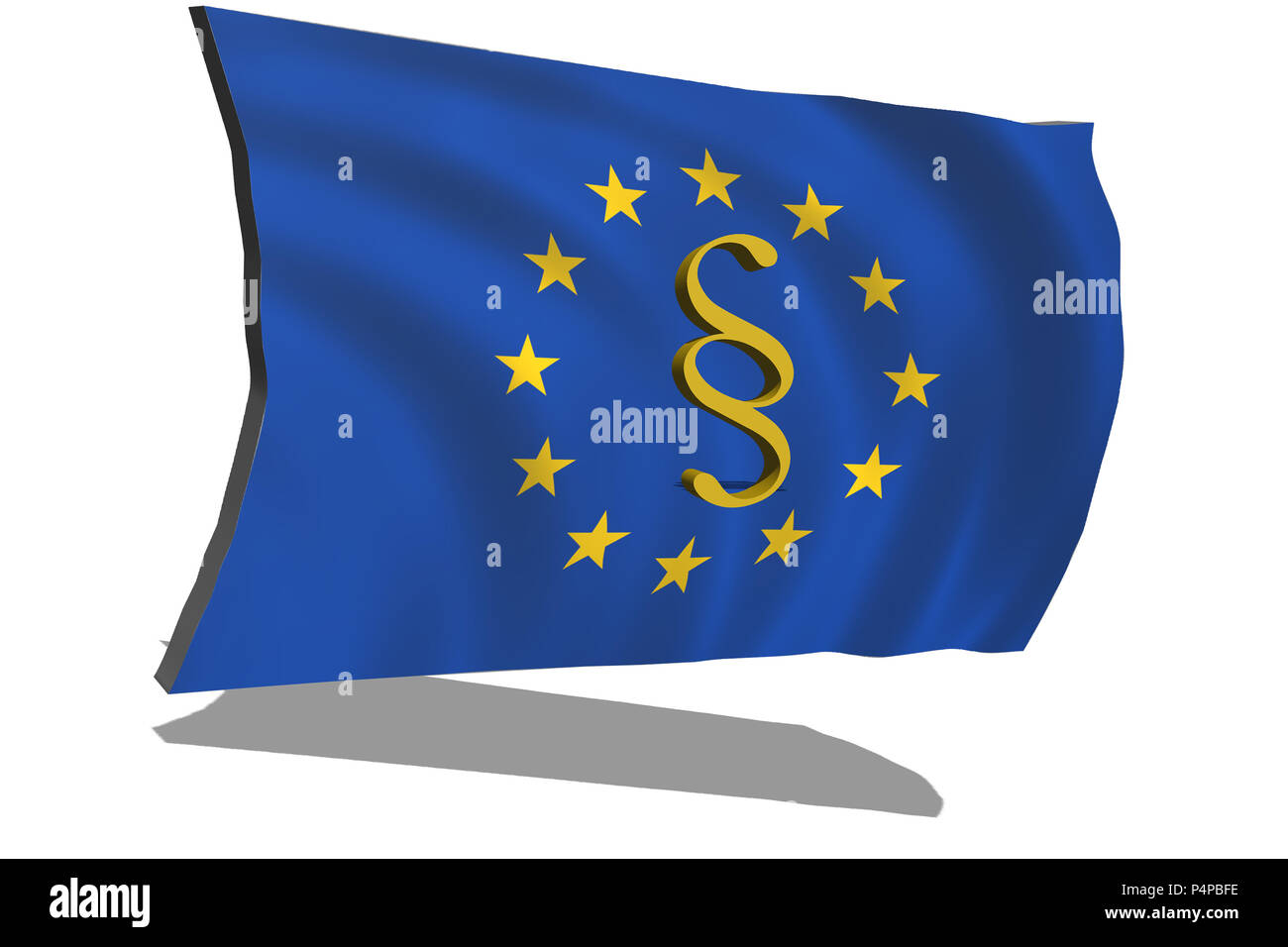 EU flag with paragraph symbol Concept European law General Data ...