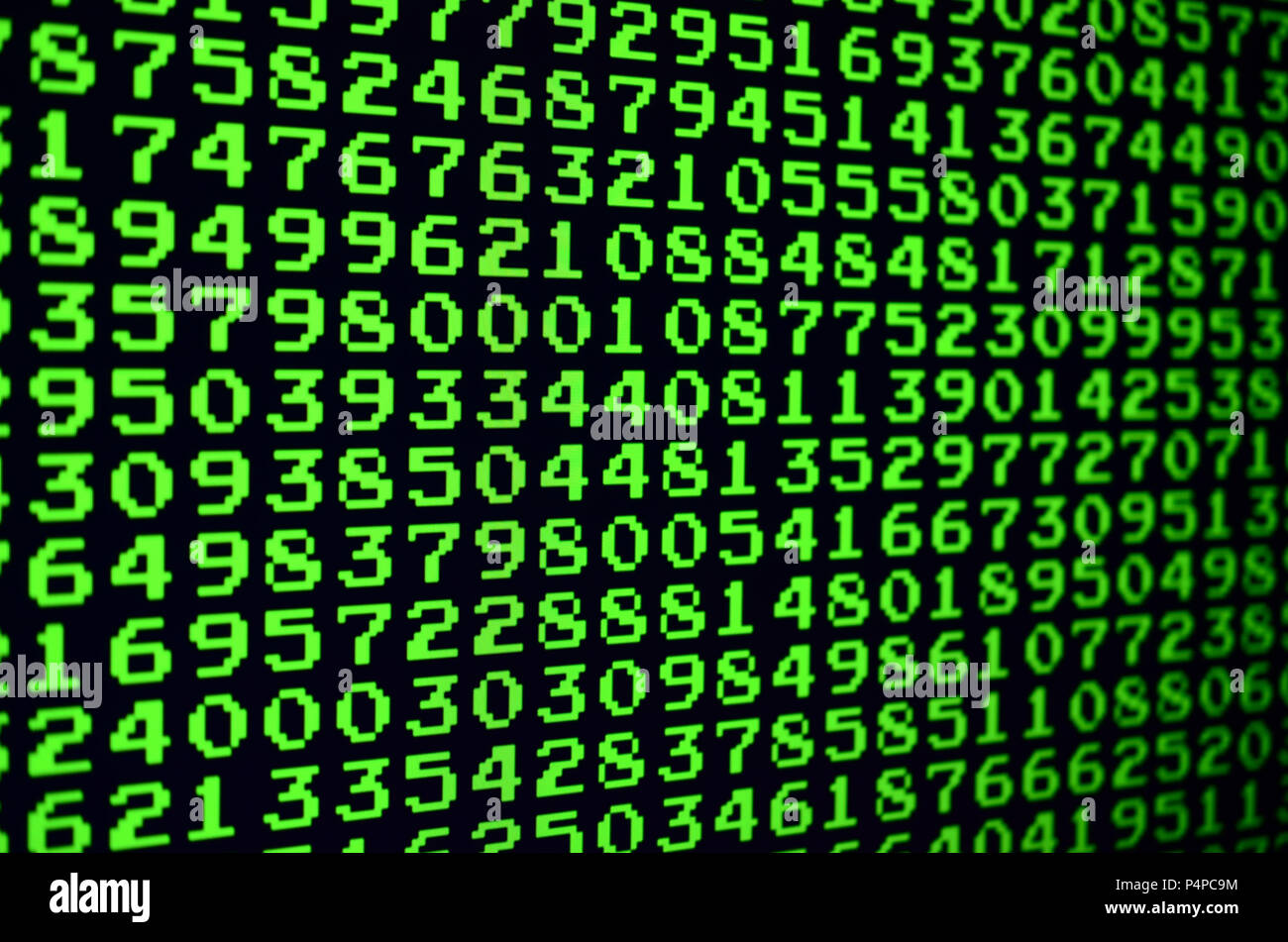 Macro Of Password Selection On The Monitor Of The Office Computer The