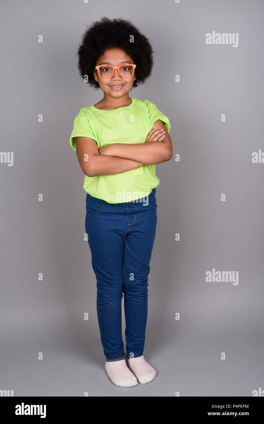 Beautiful black girl child afro hi-res stock photography and images - Alamy