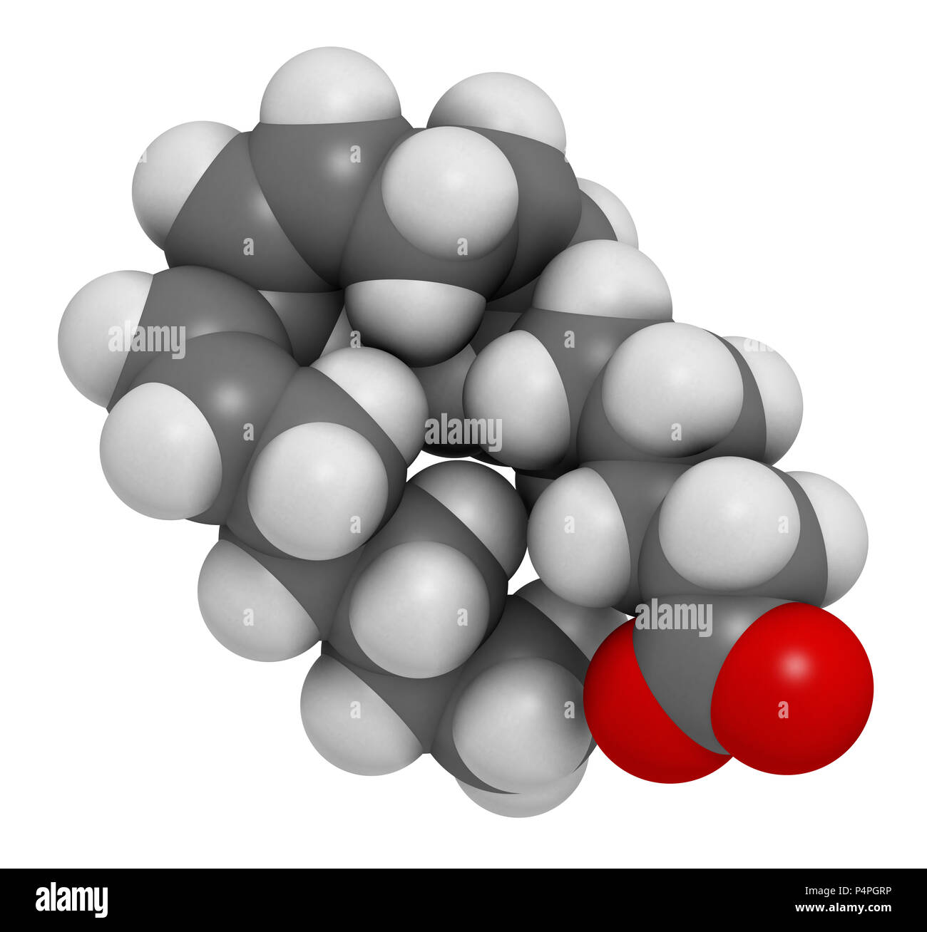Dihomo-γ-linolenic acid (DGLA) fatty acid molecule. Omega 6-fatty acid ...